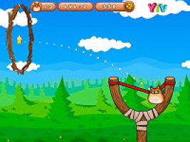 Angry Cat Shot | Free Online Physics Games | Minigames